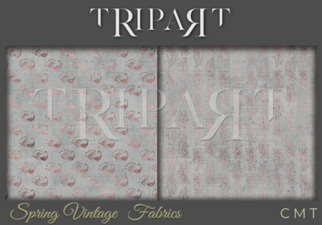 Second Life Marketplace - .::TRIPART::. Spring Vintage Fabrics Set 5