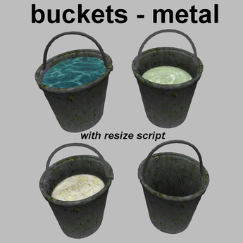 Second Life Marketplace - buckets - metal