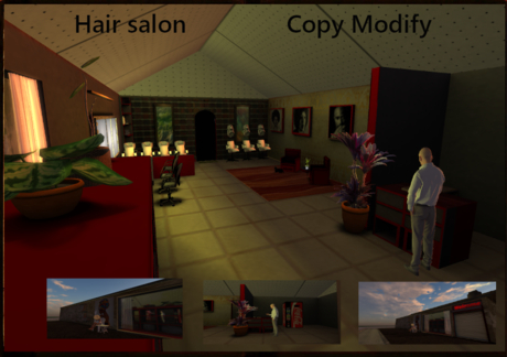 Second Life Marketplace - Beauty Hair Salon Copy Modify