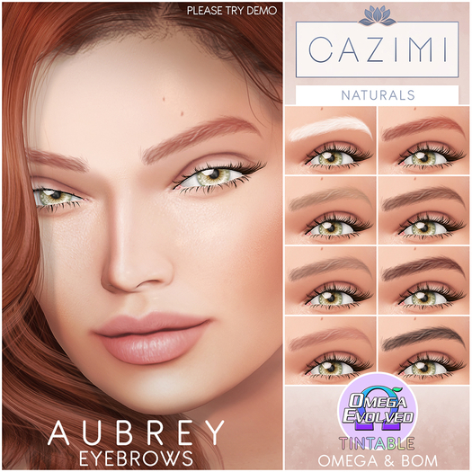 Second Life Marketplace - CAZIMI: Aubrey Brows - Naturals Second Life Marketplace - CAZIMI: Aubrey Brows - Naturals