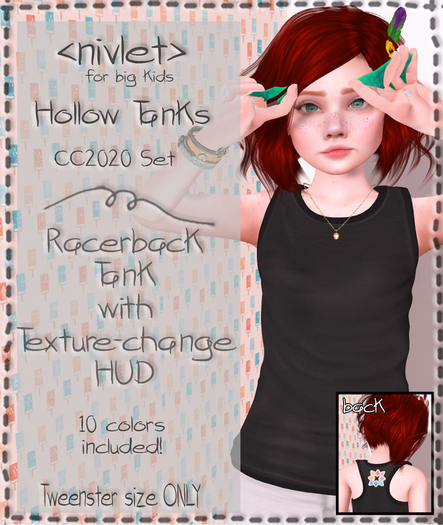 Second Life Marketplace - Hollow Tweenster Tanks - CC2020 - MP Exclusive!