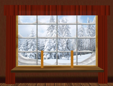 Second Life Marketplace - Window w/ Snow - FULL PERM