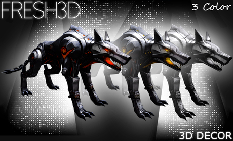 Second Life Marketplace - Fresh3D Cyber Wolf