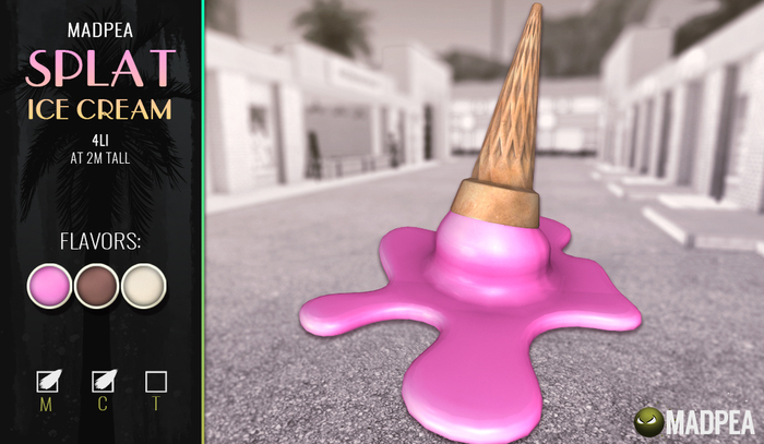 Second Life Marketplace - MadPea Splat Ice Cream
