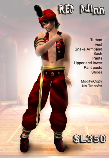 Second Life Marketplace - Red Djinn (Boxed)
