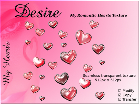 Second Life Marketplace - Hearts Texture