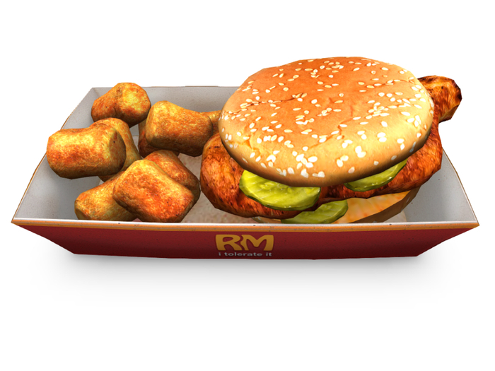 Second Life Marketplace - .random.Matter. - Take Away - Chicken Basket