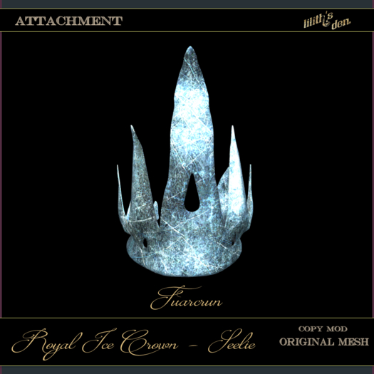 Second Life Marketplace - Lilith's Den - Fuarcrun - Royal Ice Crown ...