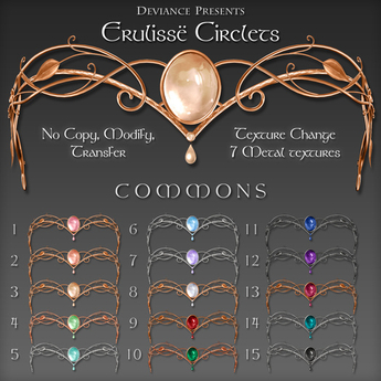 Second Life Marketplace - Deviance ~ Erulisse Circlets - 1 (Light Pink)