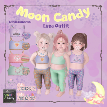 Second Life Marketplace - {Moon Candy } Luna Yoga Outfit - Bebe Chonk ...