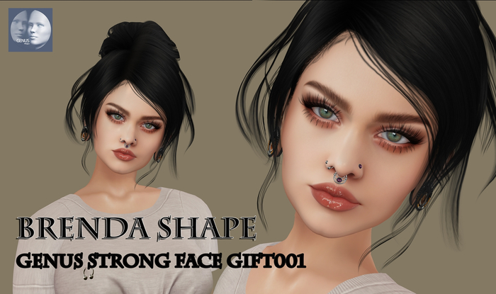 Second Life Marketplace - ::ISLAR:: Brenda genus strong face gift001 shape