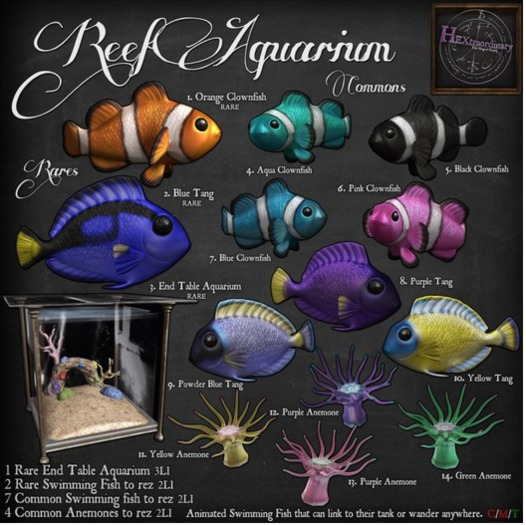 Second Life Marketplace - 7. *HEXtraordinary* Blue Clownfish