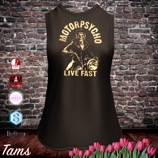 Second Life Marketplace - Men's Muscle Shirt - Motor Psycho