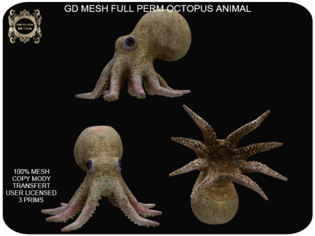 Second Life Marketplace - octopus Building and Object Components