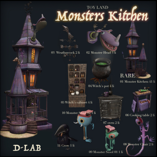 Second Life Marketplace - D-LAB Monsters Kitchen 09