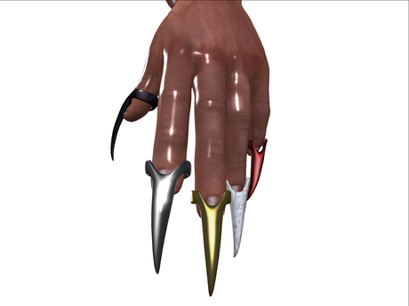 Second Life Marketplace - ☾ⅅⅅ☽ Nosferatu Demon Claws Bento Male