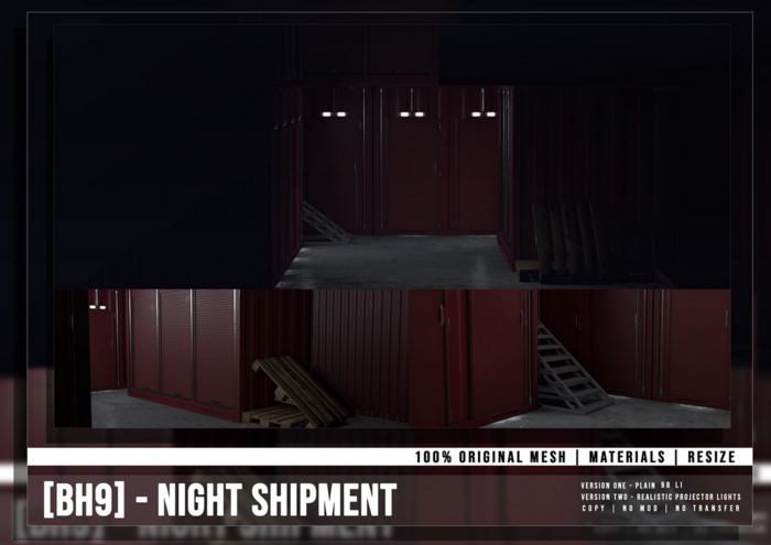 Second Life Marketplace - [BH9] - Night Shipment