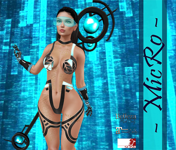 Second Life Marketplace - - MicRo - bodysuit cyber animated ( Blink Shine)