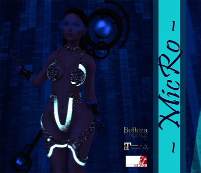 Second Life Marketplace - - MicRo - bodysuit cyber animated ( Blink Shine)