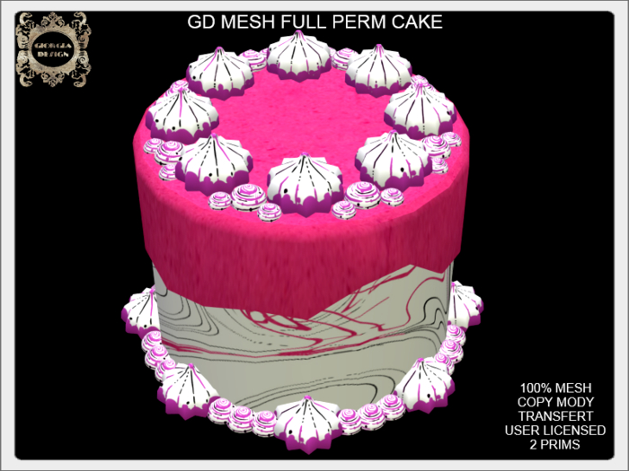 Second Life Marketplace - GD MESH FULL PERM CAKE