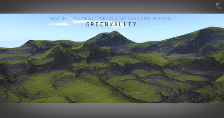 Second Life Marketplace - GREENVALLEY - mesh terrain & sim surround ...