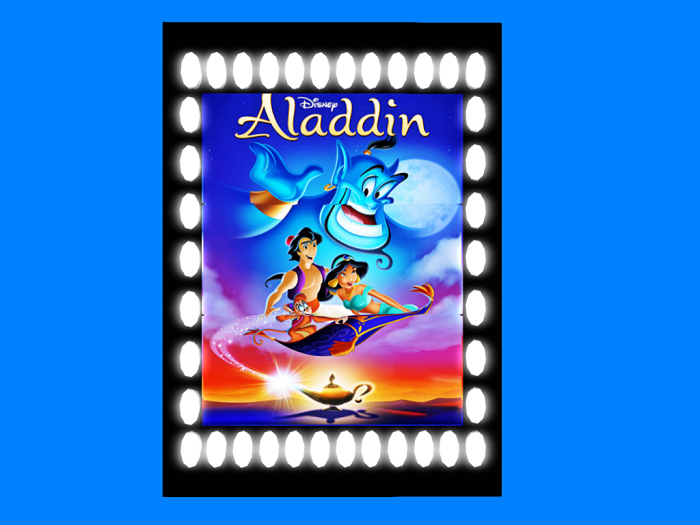 Second Life Marketplace - Princess Movie Poster-Aladdin-Lighted frame