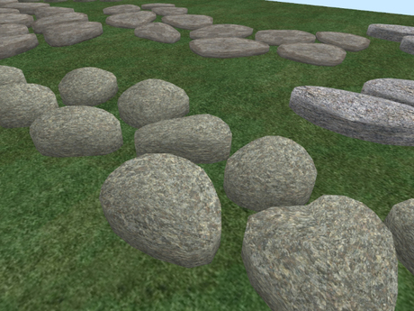 Second Life Marketplace - 41 Piece Sculpted Rock Pathway Building Kit ...