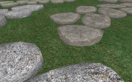 Second Life Marketplace - 41 Piece Sculpted Rock Pathway Building Kit ...