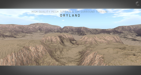 Second Life Marketplace - DRYLAND - mesh terrain & sim surround terrain