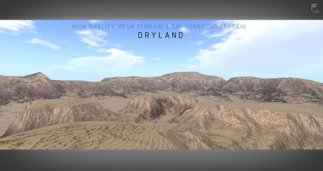 Second Life Marketplace - DRYLAND - mesh terrain & sim surround terrain
