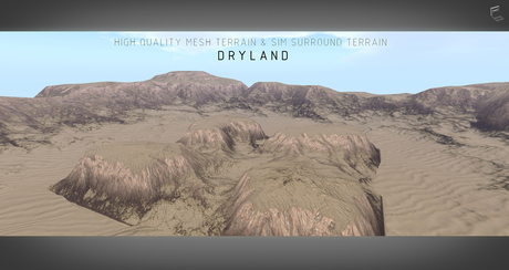 Second Life Marketplace - DRYLAND - mesh terrain & sim surround terrain
