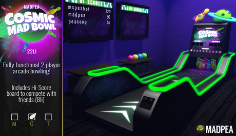 Second Life Marketplace - MadPea Cosmic Mad Bowl