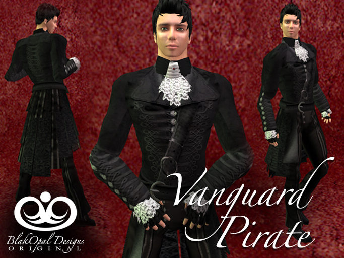 Second Life Marketplace - Vanguard Pirate Outfit - Black