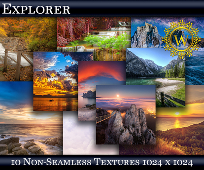 Second Life Marketplace - Explorer 10 Backdrops Background Textures ...