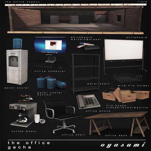 Second Life Marketplace - oyasumi / the office skybox / RARE