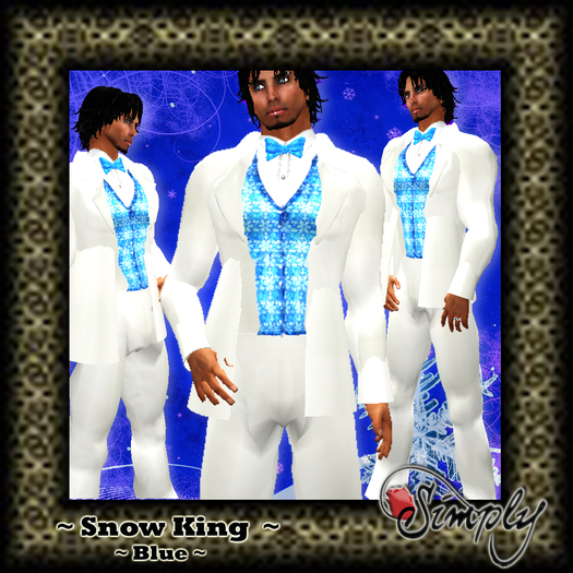 Second Life Marketplace - ~Simply~ Snow King Blue & White Snowflake ...