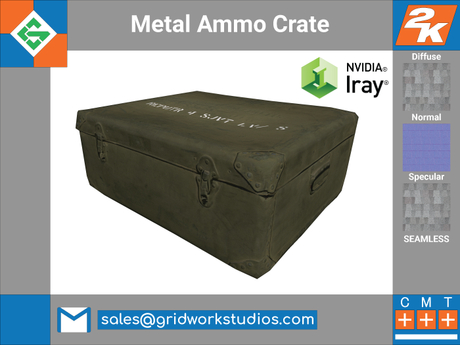 Second Life Marketplace - MESH: Military Metal Crate