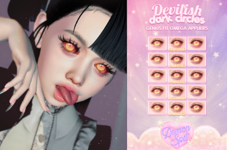 Second Life Marketplace - + Demon Spit // Devilish Dark Circles ...