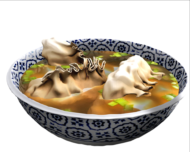 Second Life Marketplace - Dots - Asian Eats - #15 Blue Dumpling Soup