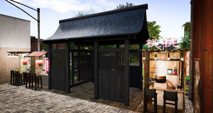 Second Life Marketplace - Old Japanese Gate (Box)