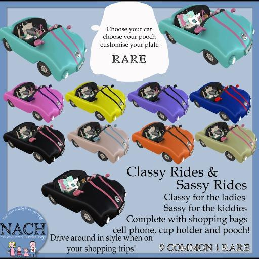 Second Life Marketplace - NACH Sassy Car Tangerine (attach me)