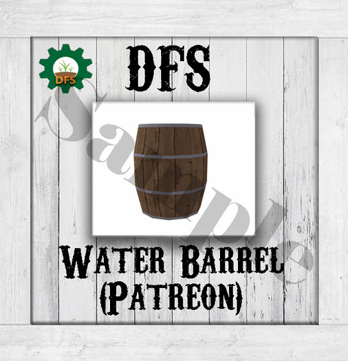 Second Life Marketplace - THF WHITE DFS Water Barrel - Patreon
