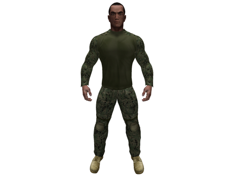 Second Life Marketplace - [Applier] Combat shirt and pants Digital ...
