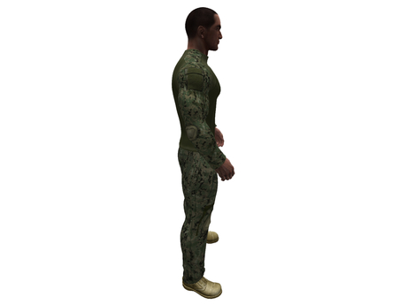 Second Life Marketplace - [Applier] Combat shirt and pants Digital ...