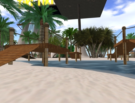 Second Life Marketplace - *Tiki-Tiki* - beach bridge 2.2 (25m / 82 feet ...