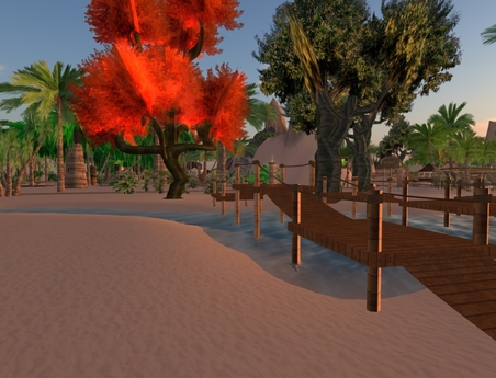 Second Life Marketplace - *Tiki-Tiki* - beach bridge 3.2 (35m / 115 ...