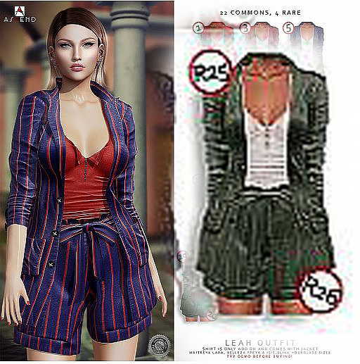 Second Life Marketplace - 25 //Ascend// Leah Jacket - Lara RARE