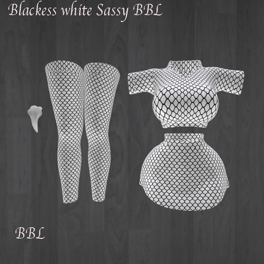 Second Life Marketplace - Blackess white Sassy BBL