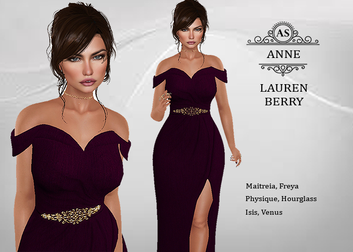 Second Life Marketplace - !AS! Lauren Gown Berry