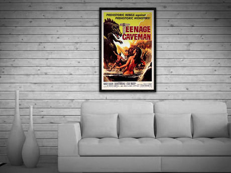 Second Life Marketplace - TEENAGE CAVEMAN Vintage MOVIE POSTER | Plain ...